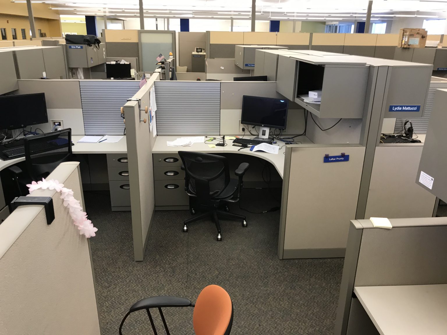 Steelcase Answer 12×5 shared cubicles | Integrity Wholesale Furniture